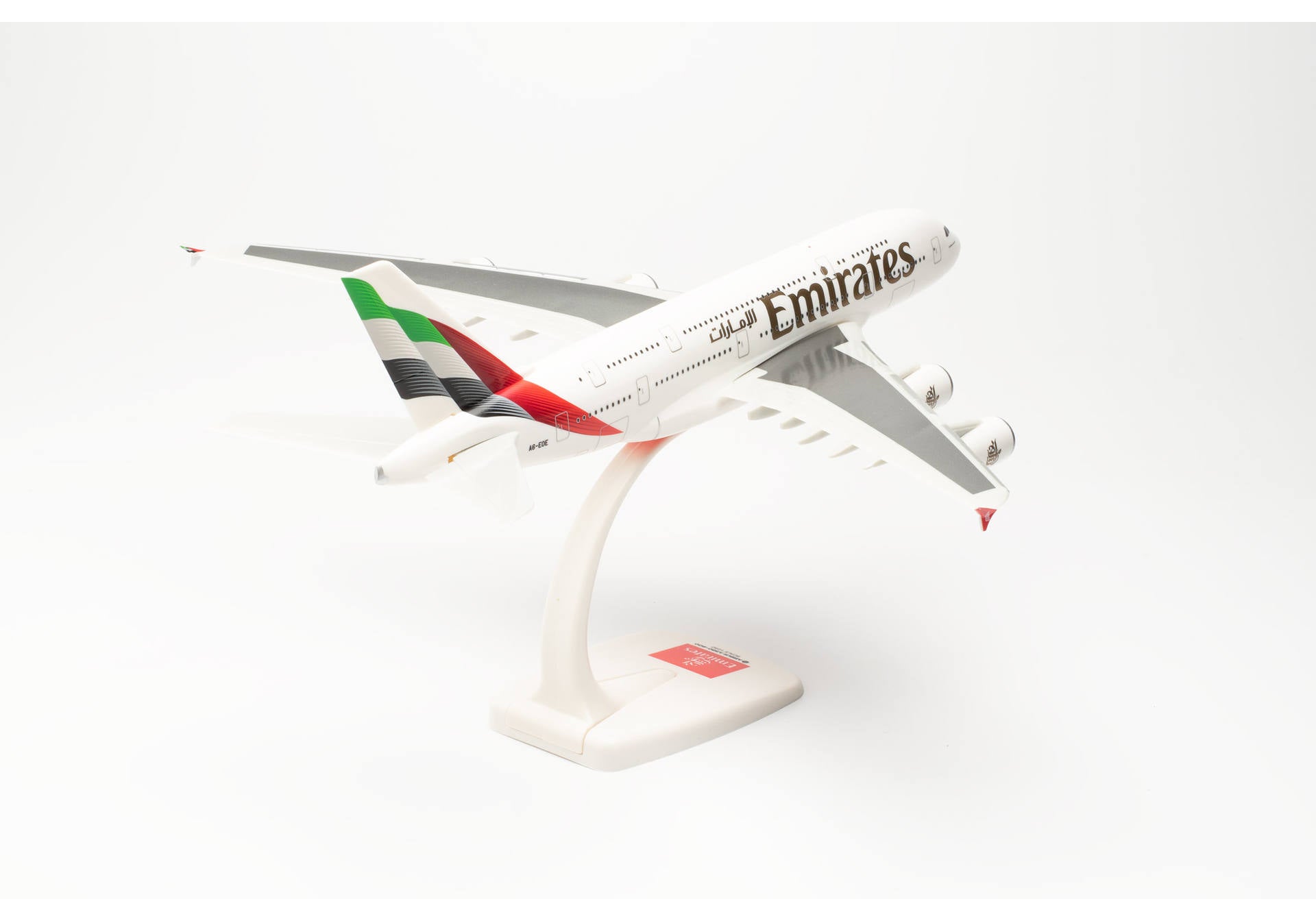 Airbus A380 Emirates Plane Model with Stand – 1/250 Scale – EraScaleModels