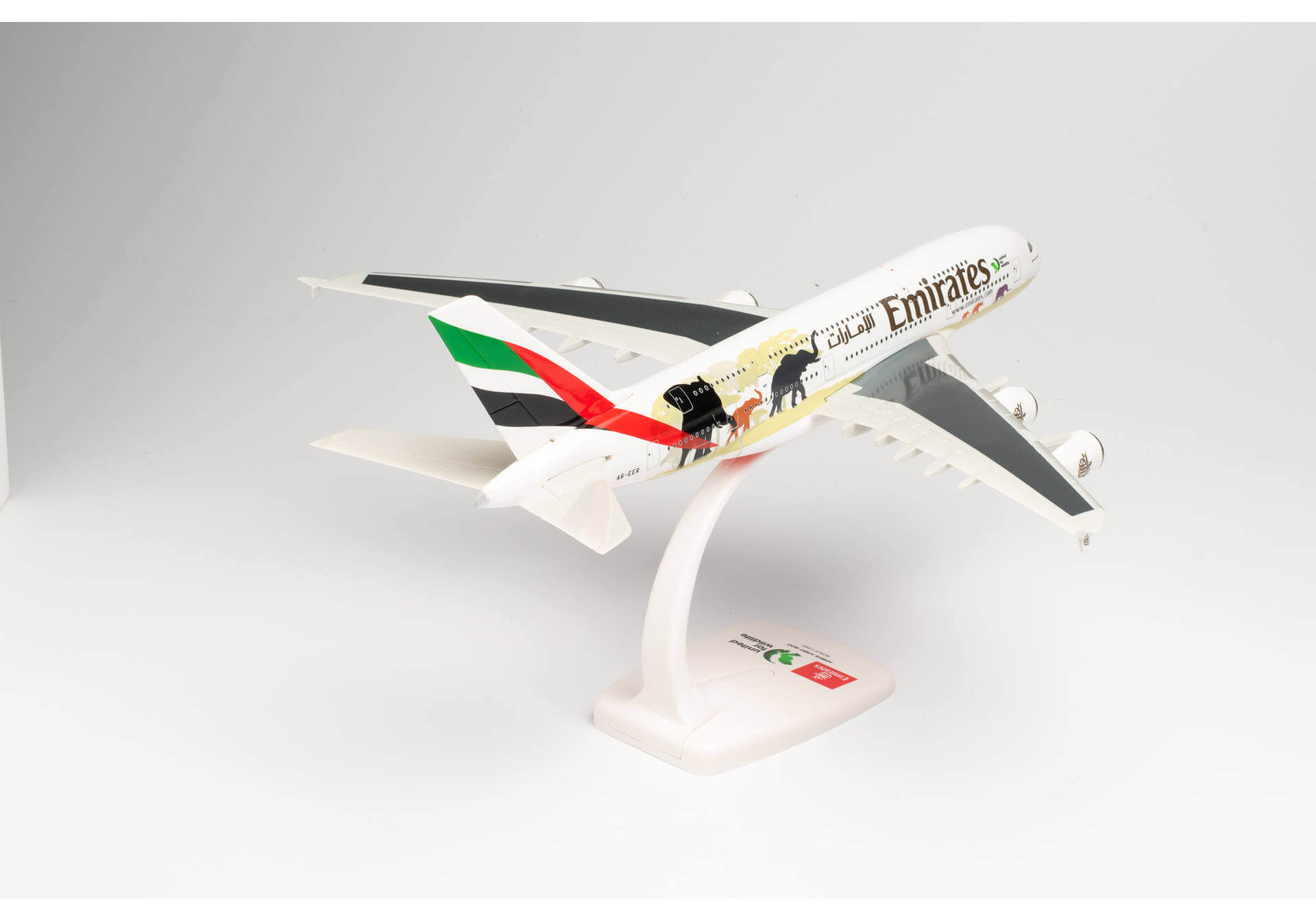 Airbus A380 Emirates Plane Model with Stand – 1/250 Scale – EraScaleModels