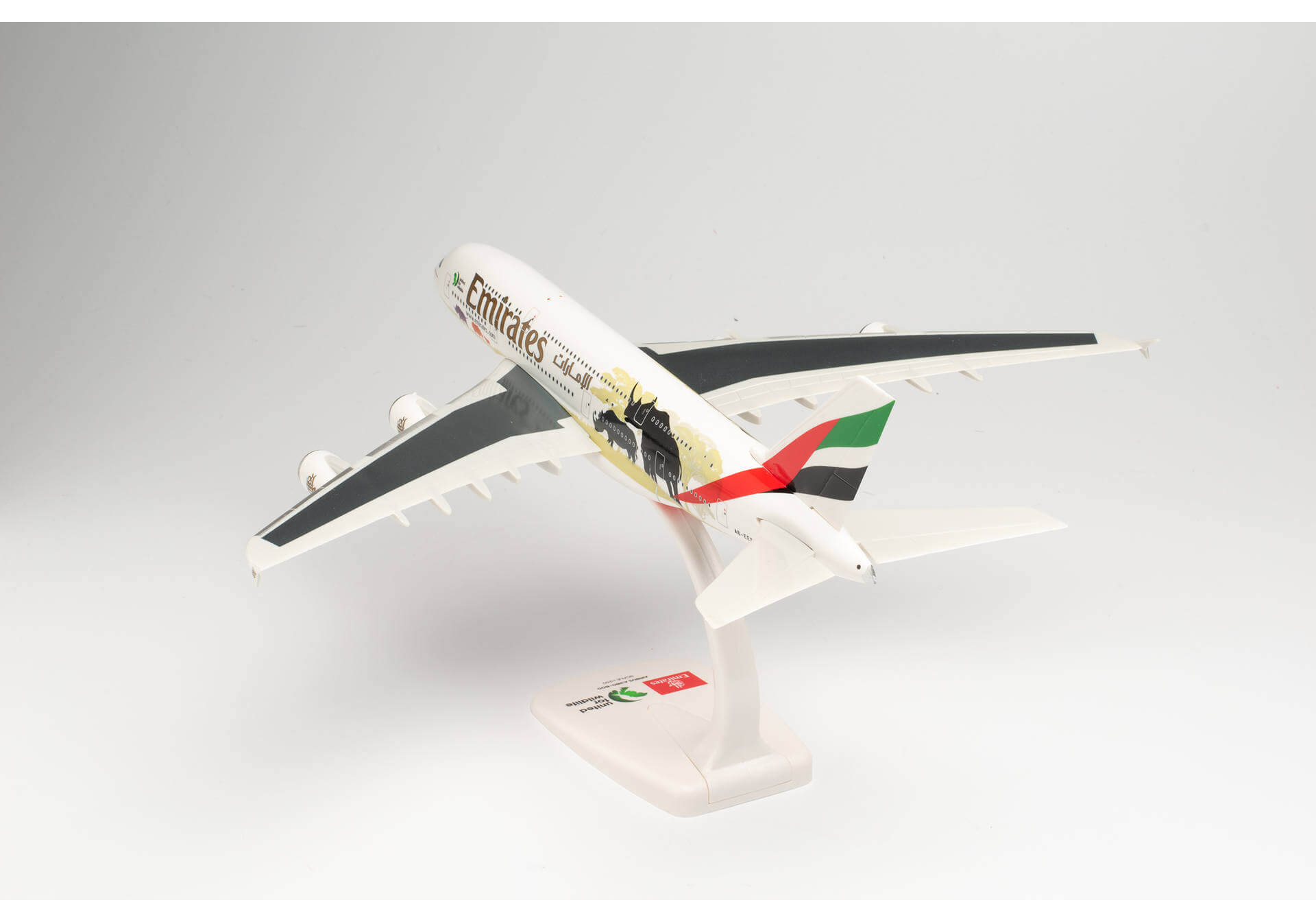 Airbus A380 Emirates Plane Model with Stand – 1/250 Scale – EraScaleModels