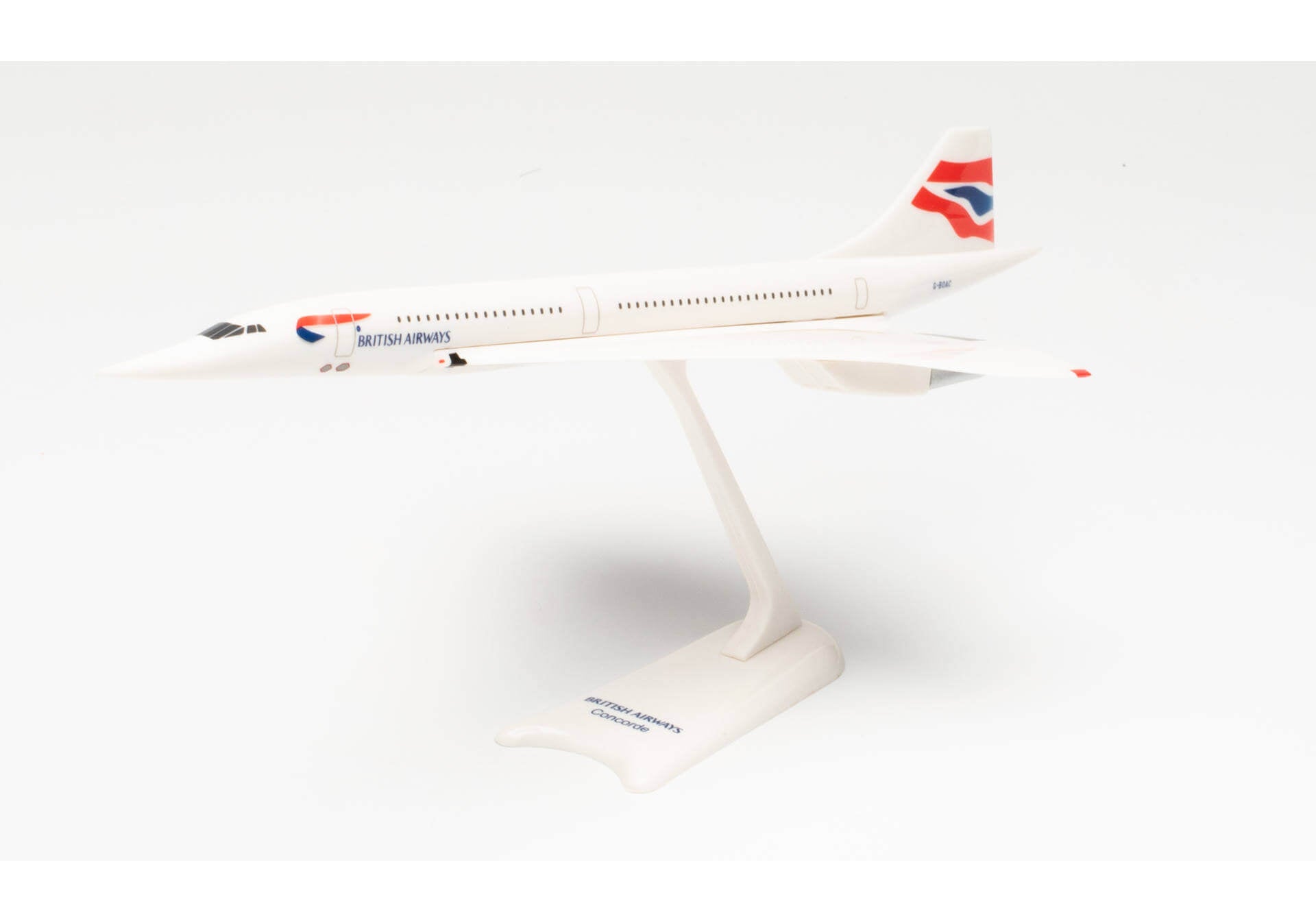Concorde British Airways Plane Model with Stand – 1/250 Scale ...